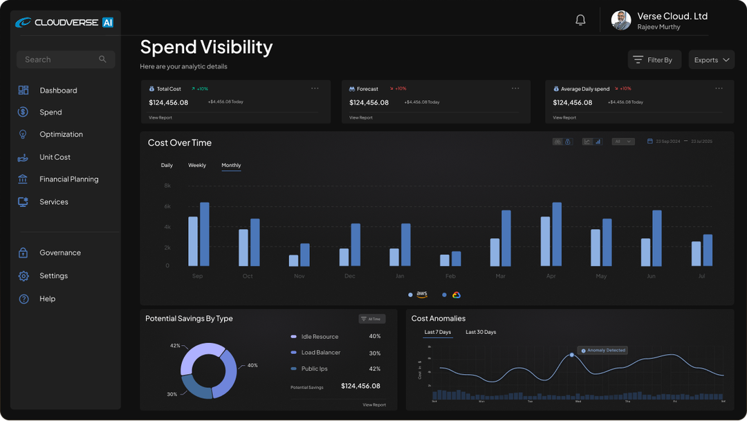 Cloud Financial Management Platform | CloudVerse AI